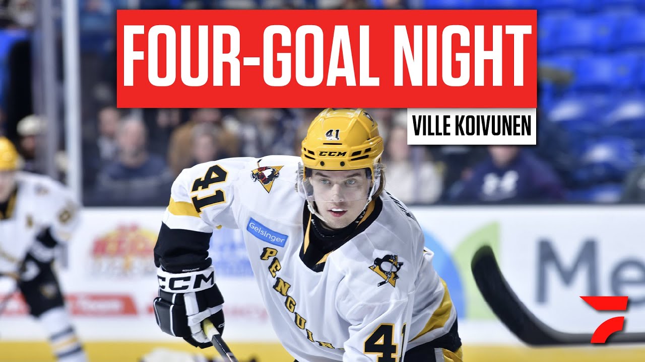 Ville Koivunen Scores Four As WBS Penguins Set Franchise Record For Hat ...