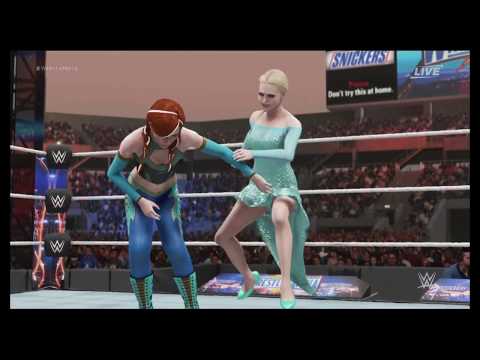 Anna vs. Elsa (WWE 2k19) - Frozen Fight - Girl Fighting 😍