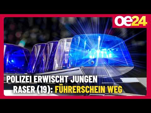 Polizei erwischt jungen Raser (19): Führerschein weg