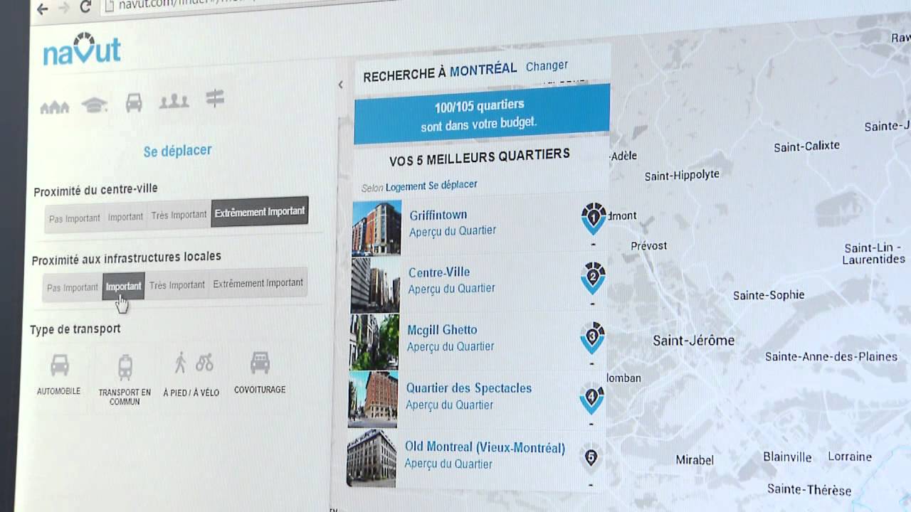 Find The Best Neighborhood with Navut | Trouver un Quartier Idéale avec ...
