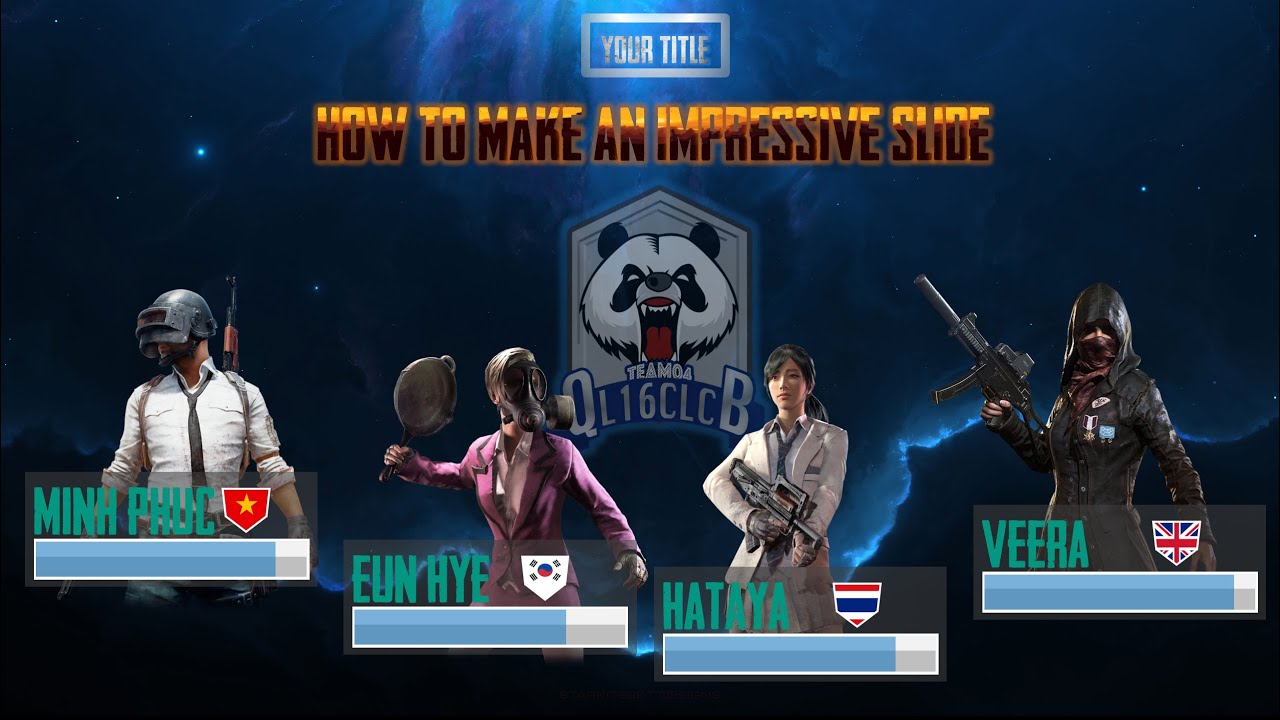 How to make Impressive slide Power Point with PUBG theme - YouTube