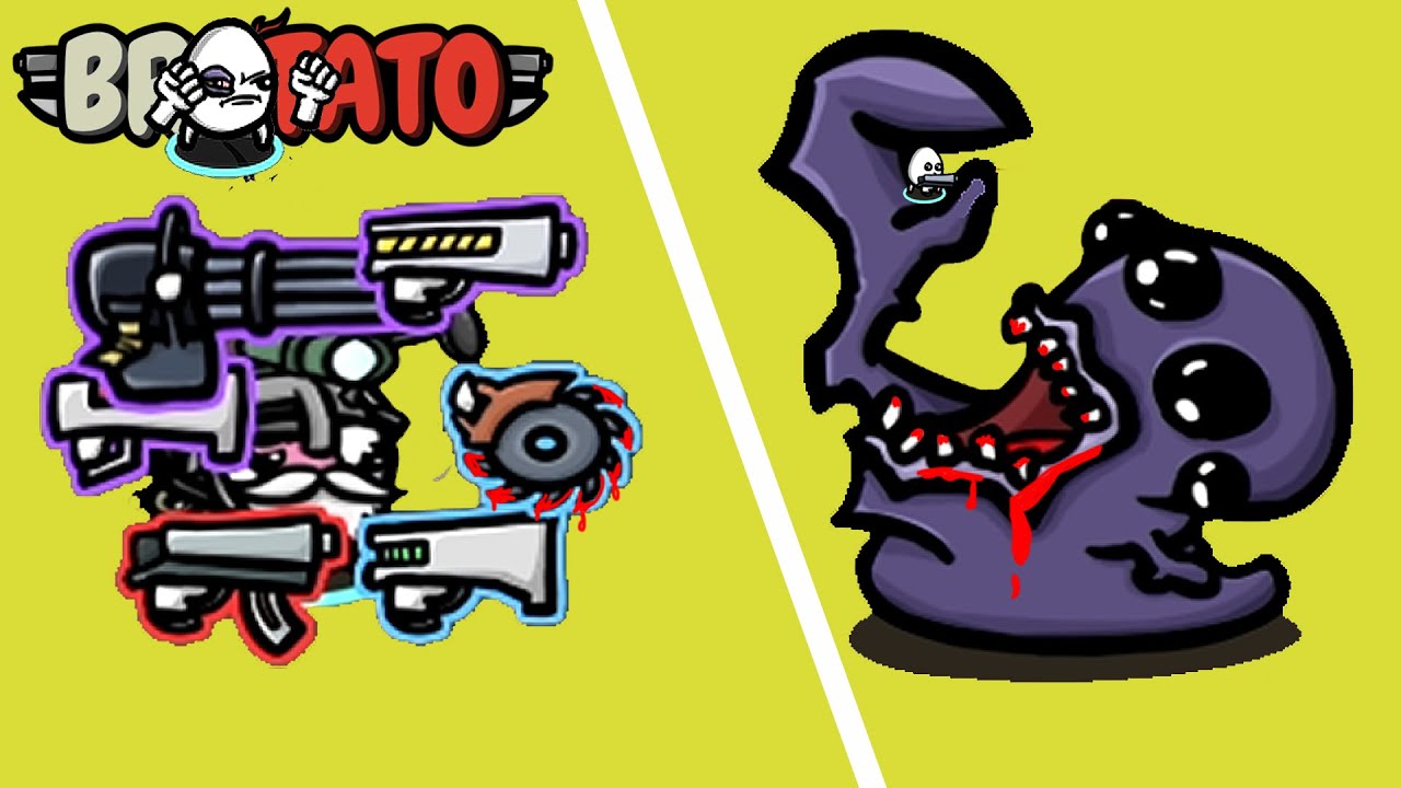 SAVER brotato gameplay 1-20 lvl KILL ALIEN BOSS! | Brotato full game ...