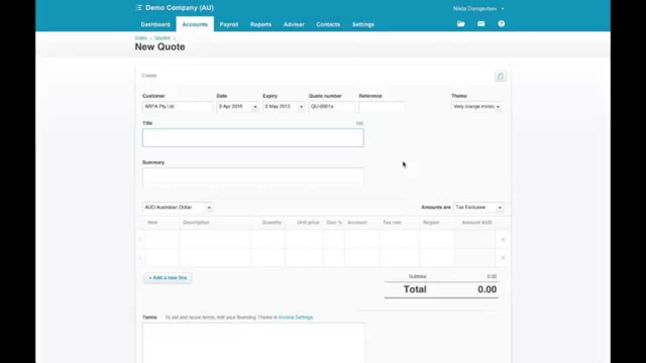How to create quotes in Xero | Independent Bookkeeping Blog - YouTube