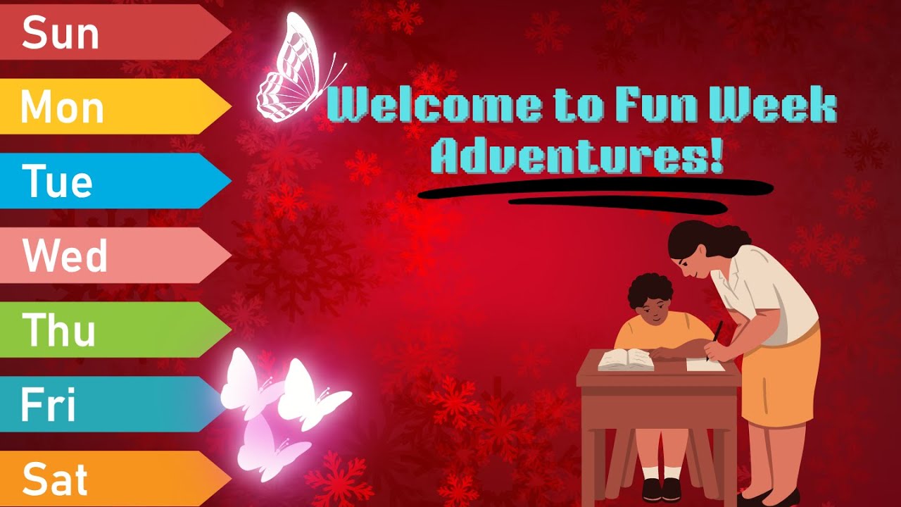 WEEKS NAME || WEEK NAME IN ENGLISH || WEEK NAME FOR KIDS - YouTube