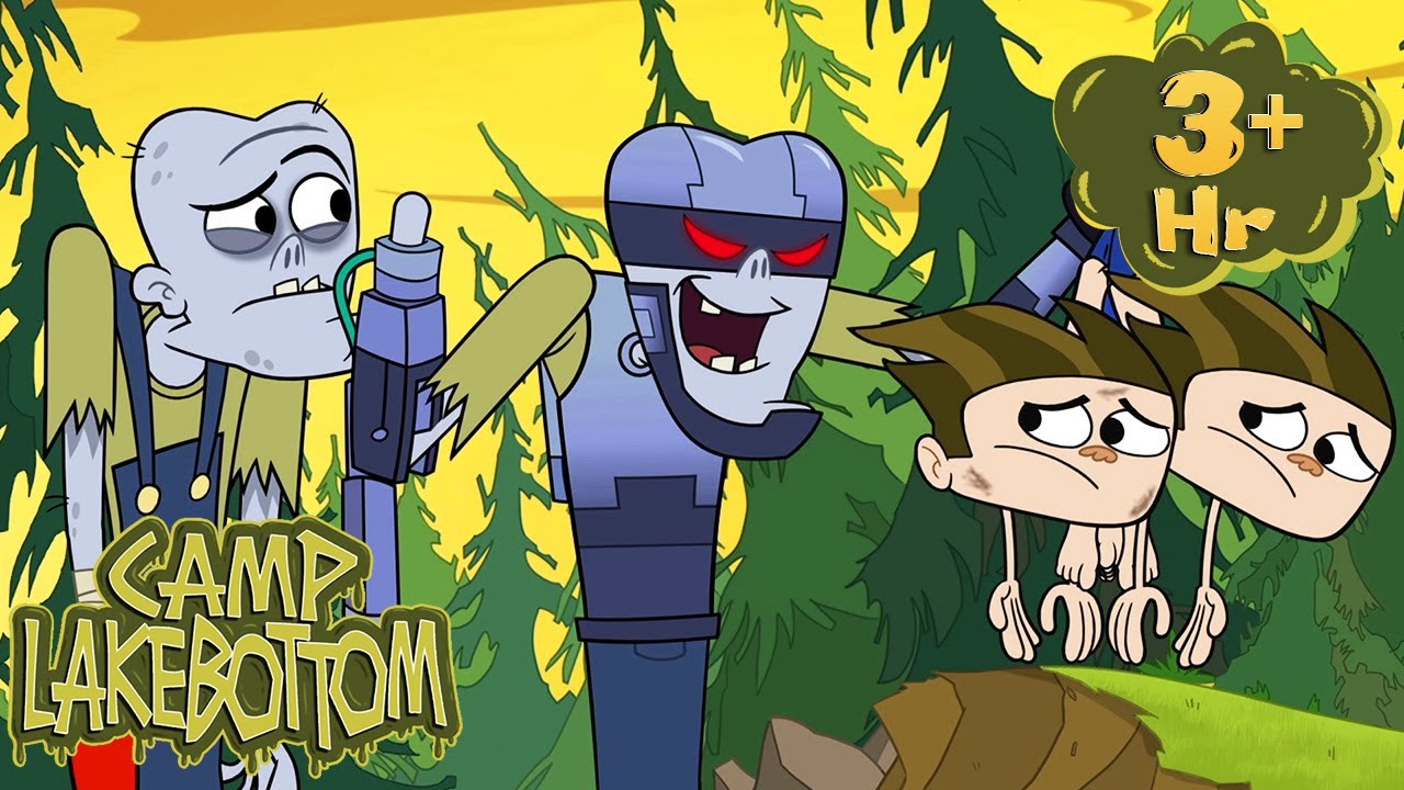 Double Trouble!? | Zomborgs Attack | Full Episodes | Camp Lakebottom | 9 Story Fun - YouTube