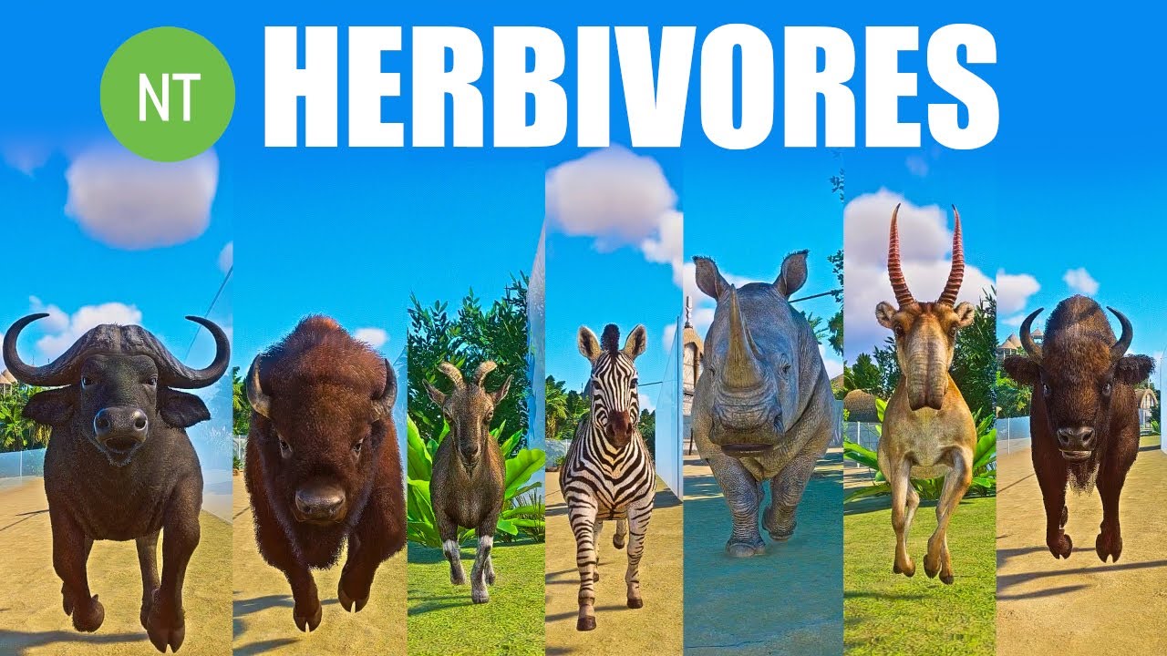Near Threatened Herbivores Species Speed Race in Planet Zoo included ...