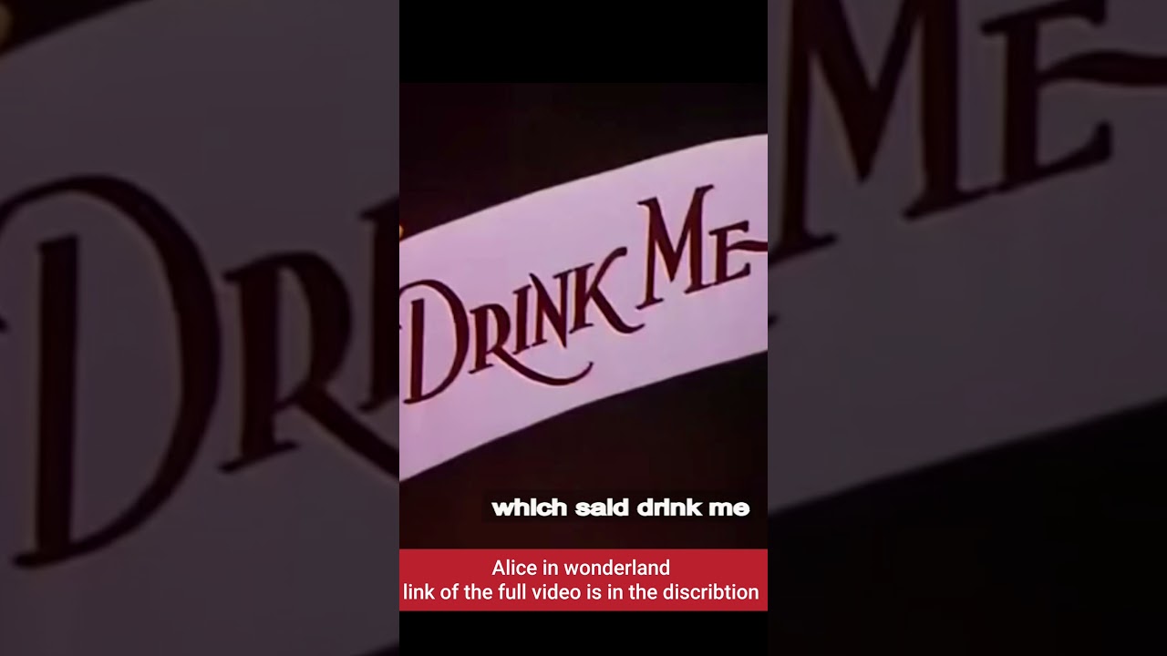 Alice In Wonderland Drink Me Disney