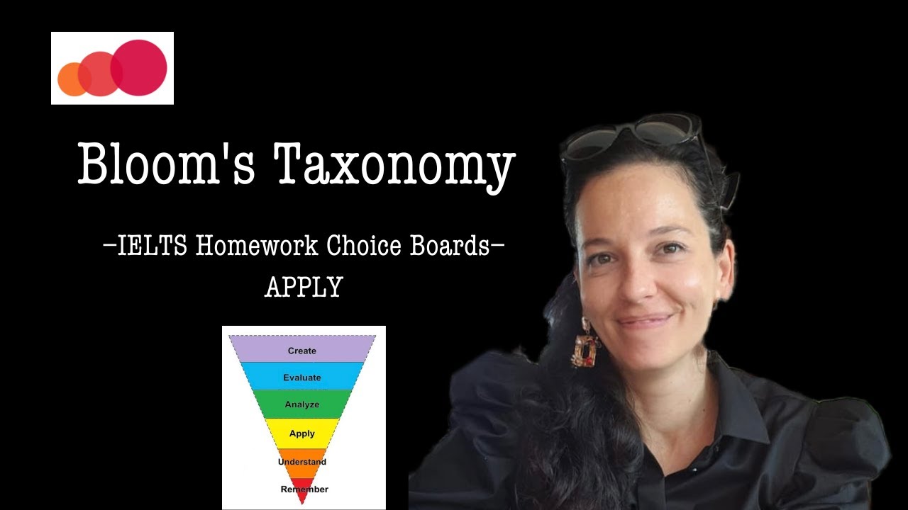 Bloom's Taxonomy Based IELTS Homework Choice Board –Apply - YouTube