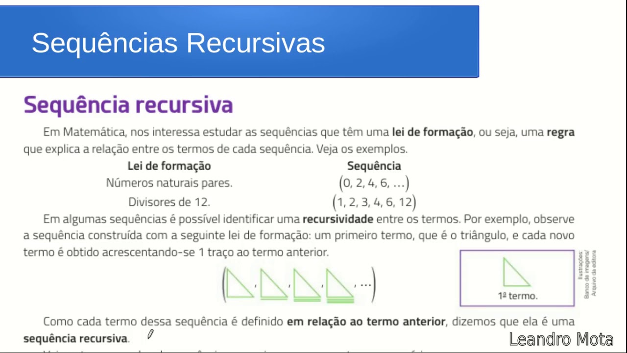 Sequências recursivas - YouTube