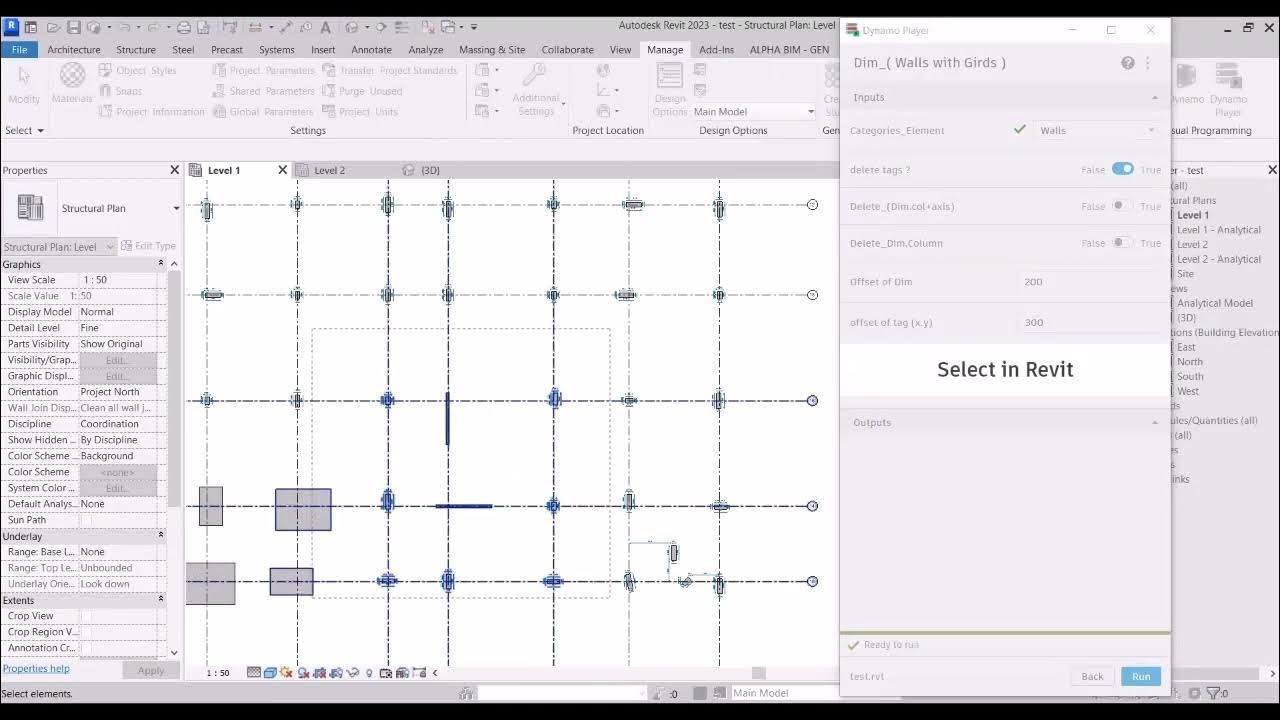 Create Dimensions in Revit Using Dynamo - YouTube