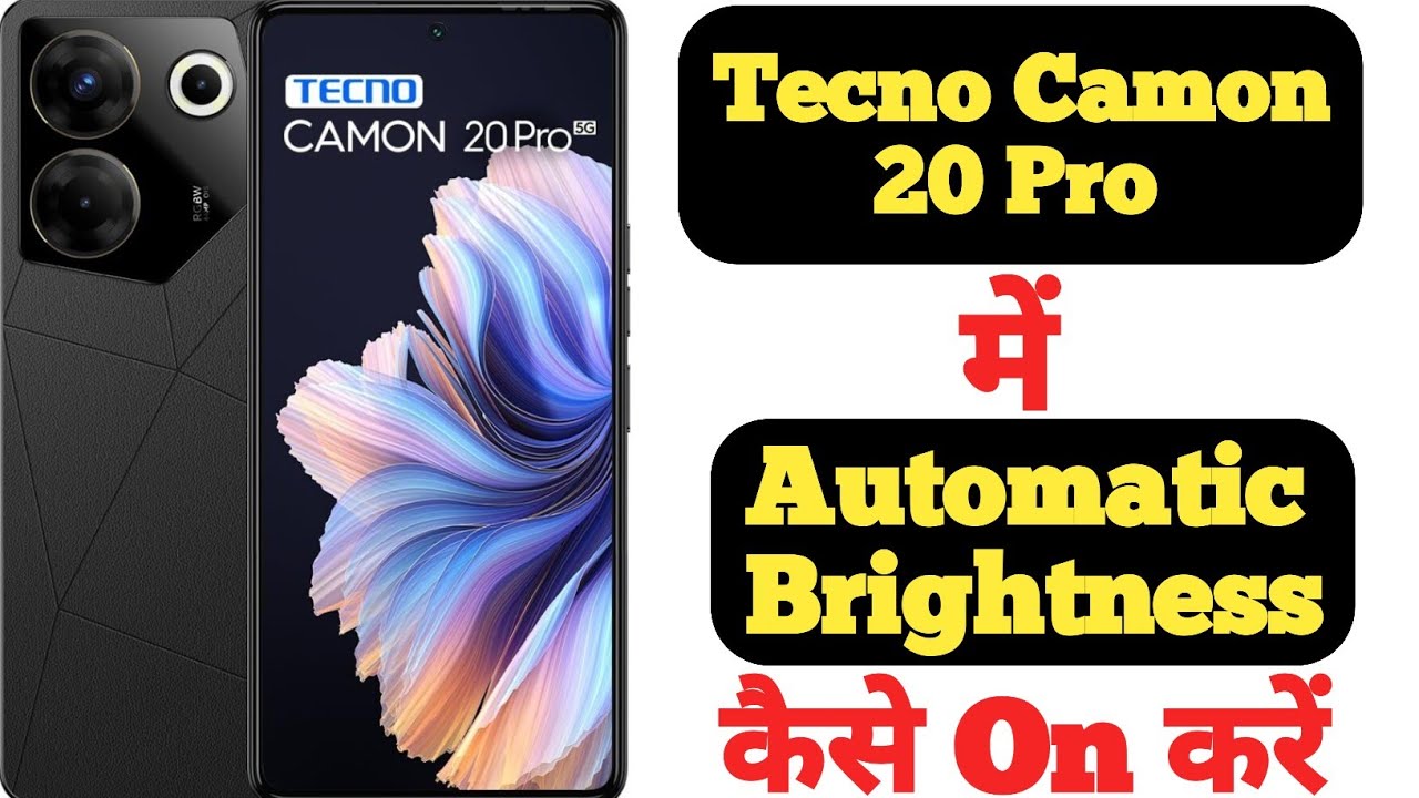 How to on auto brightness on Tecno Camon 20 Pro || Tecno Camon 20 Pro auto brightness || - YouTube