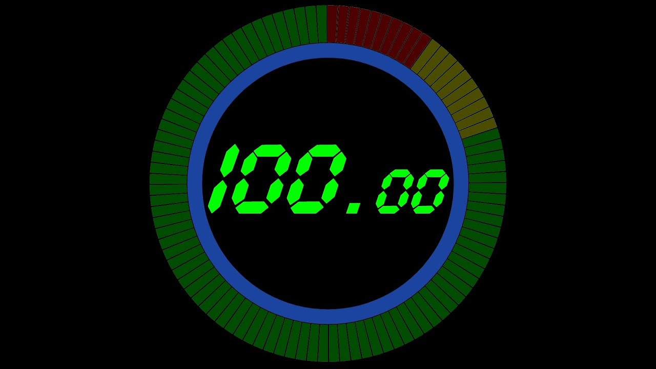 circle 100 second timer countdown alarm🔔 - YouTube