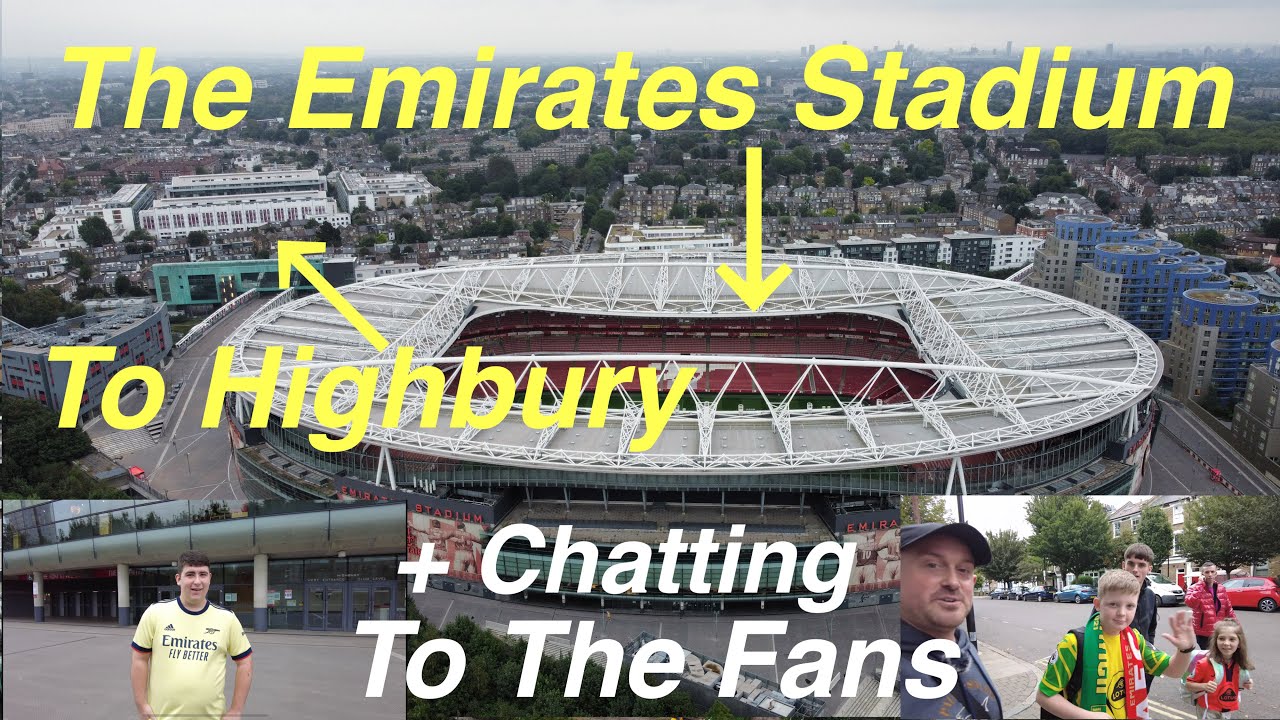 Emirates Stadium (Pt 2) Walking to The Old Highbury & chatting to fans ...