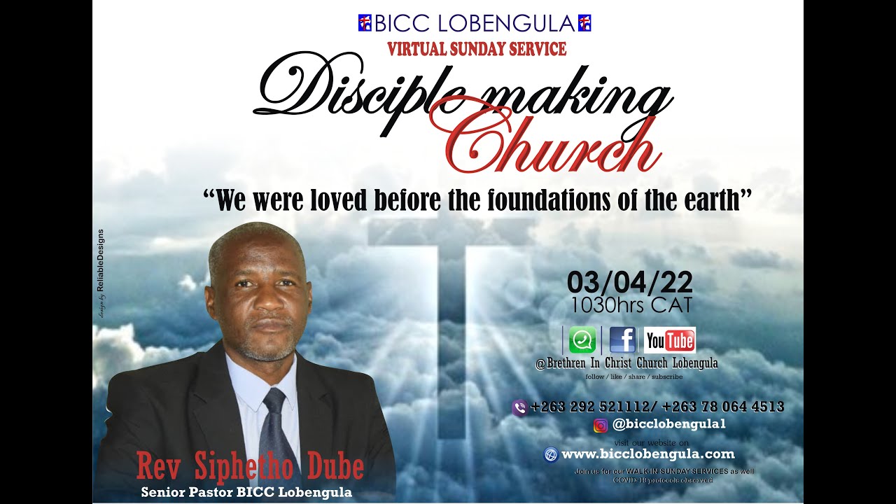 Rev. S. Dube - We were loved before the foundations of the earth - YouTube