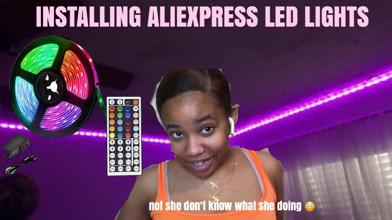 ALIEXPRESS LED LIGHTS |Set Up + Review| - YouTube