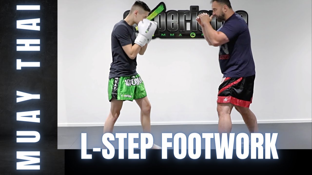 Muay Thai Fundamentals | Using an L-Step to Get Out of Range - YouTube