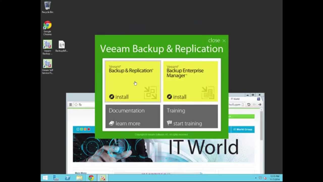 Veeam Backup & Replication v8 Install - YouTube