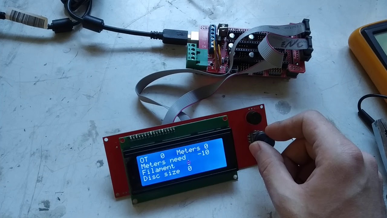 Arduino mega ok encoder - YouTube