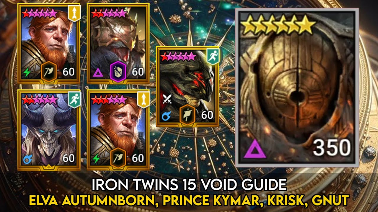 Iron Twins 15 Void Guide - Elva, Krisk, Kymar, Gnut | Raid Shadow ...