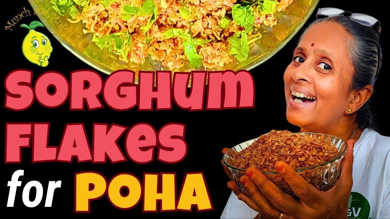 Simple Red Sorghum Millet Poha Recipe with Unique Red Jowar Flakes ...