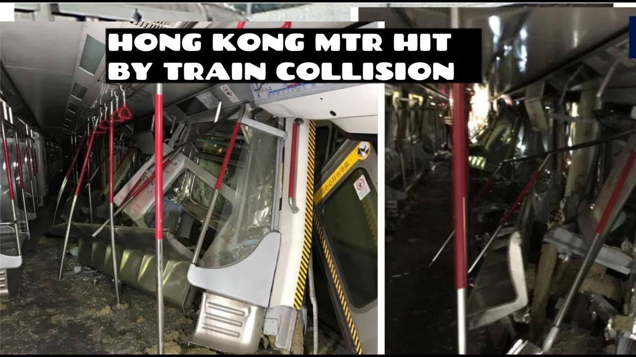 MTR HONG KONG HIT BY TRAIN COLLISION. - YouTube