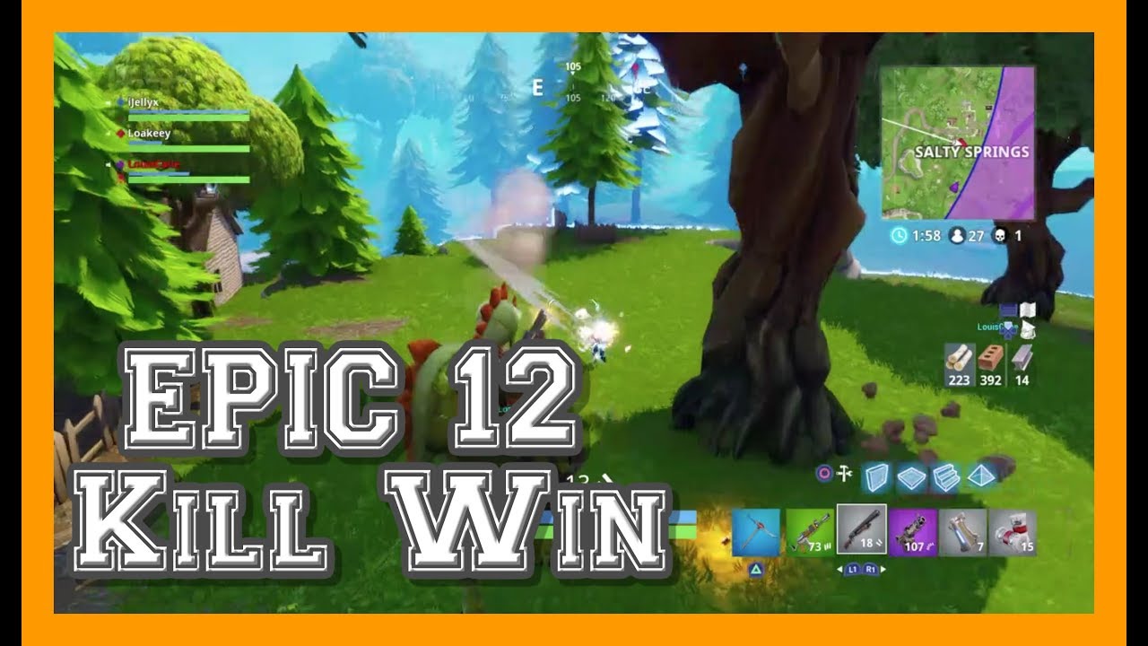 EPIC 12 Kill Win on Fortnite Squads! - @iJellyx Gameplay - YouTube