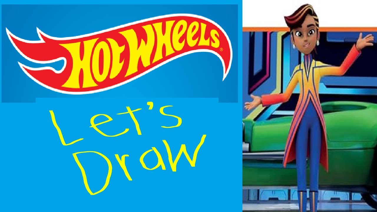 Let's Draw Dash Wheeler from "Hot Wheels Let's Race" - YouTube