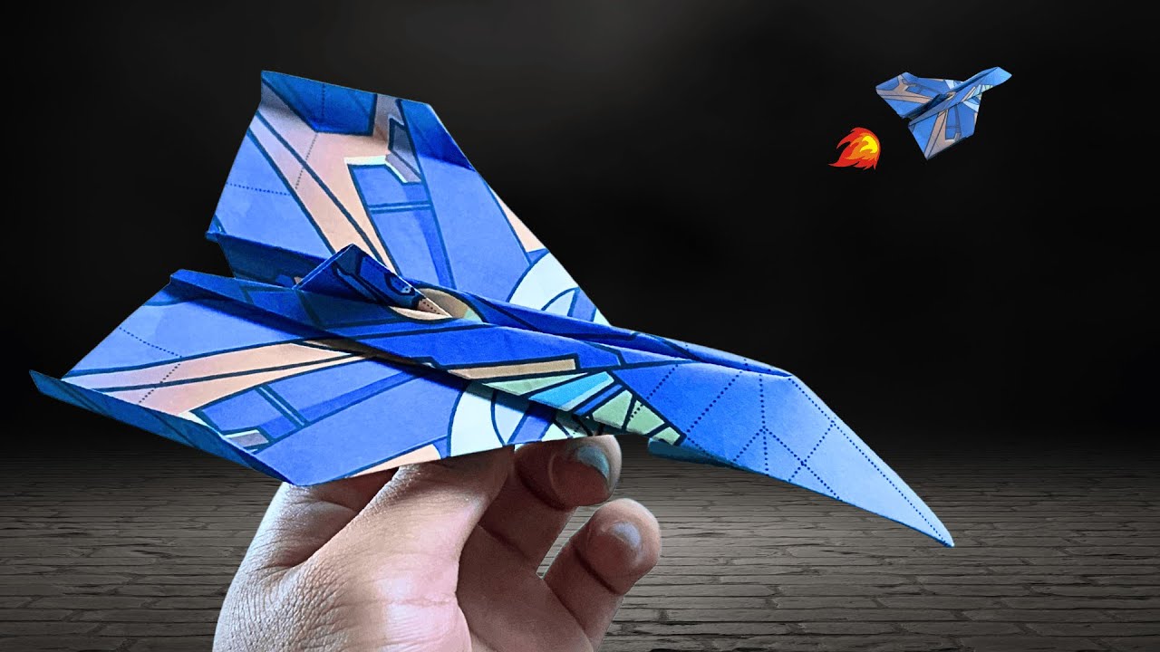 How to fold a plane, fly super far | Paper Origami . - YouTube