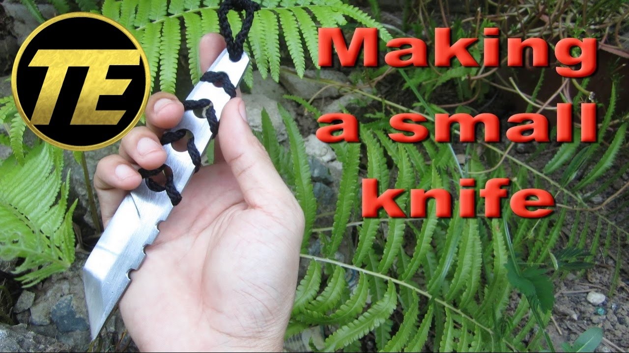 Knife making - How to made a Mini Tanto knife - YouTube