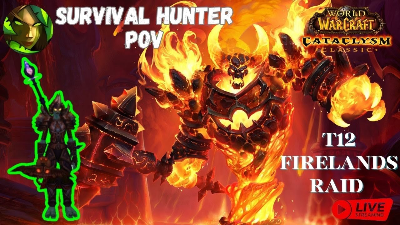 🔥#38 T12 Firelands Raid Survival Hunter 7/7 RAG HEROIC KILL - World of Warcraft Cataclysm ...