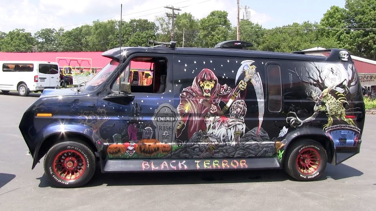 1978 Custom Ford Econoline Van. “BLACK TERROR” - YouTube