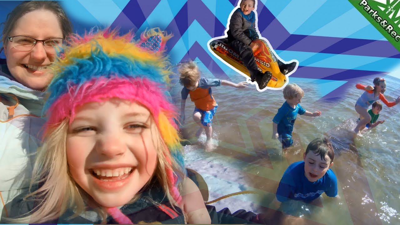 [4K] Sledding to the beach. A Difference the Season change can make [KM ...