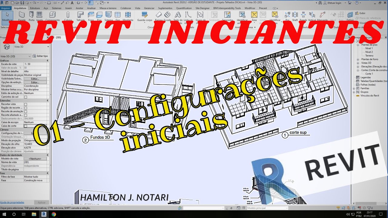 Revit Iniciantes - 01 Configurações Iniciais - YouTube