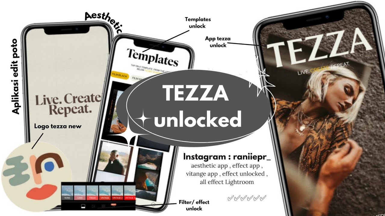 ̊₊ 𝐀𝐩𝐥𝐢𝐤𝐚𝐬𝐢 𝐓𝐞𝐳𝐳𝐚 𝐩𝐫𝐨 *｡ fullpack effect & templates unloked aesthetic ...