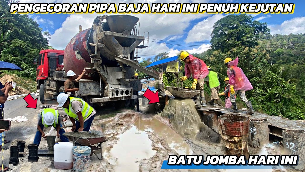 PENGECORAN PIPA BAJA HARI INI PENUH KEJUTAN‼️Air Menyembur Dari Dalam ...