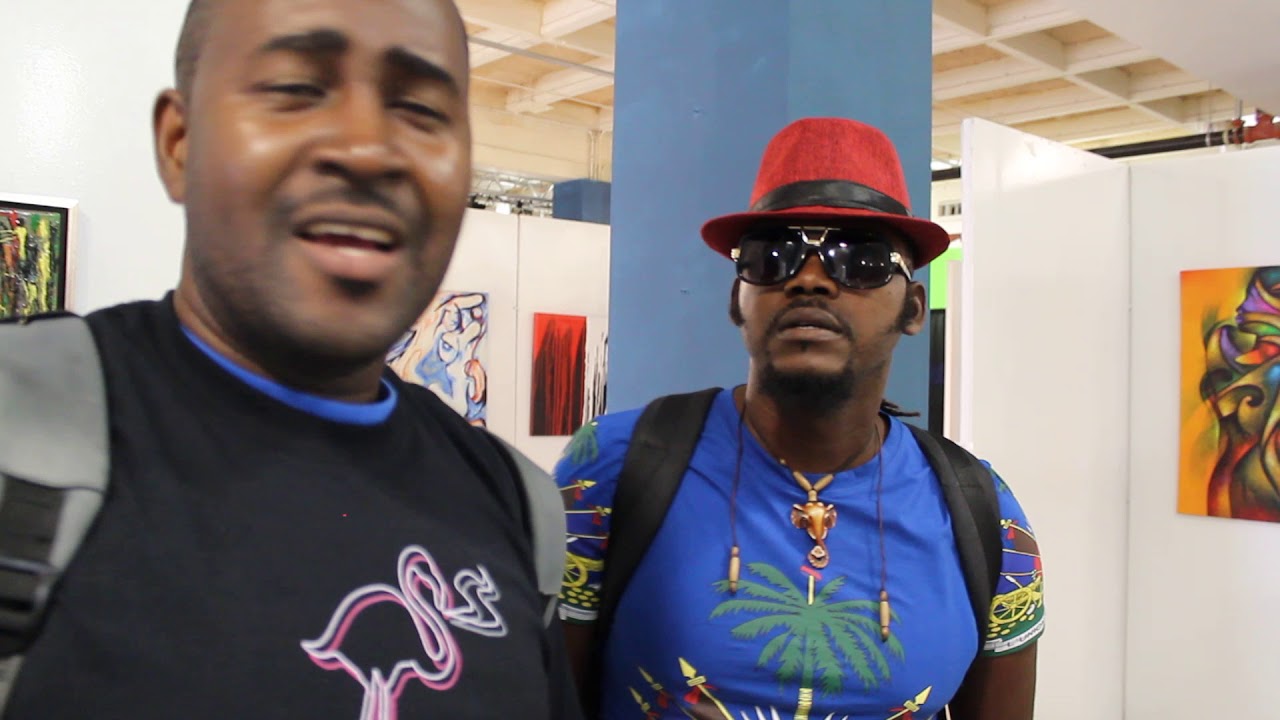 Jerry Rosembert Moïse et Blanchard Josué à Art Beat Miami, Art Basel ...