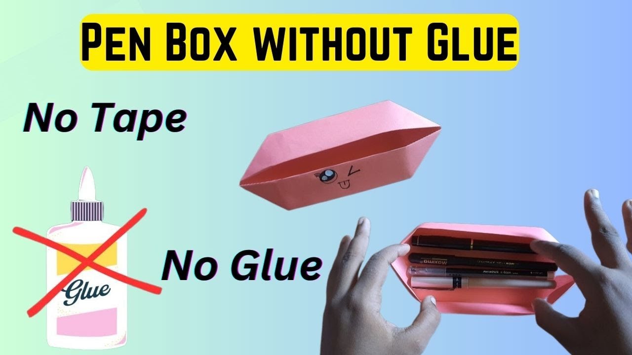 Origami Pen Box | paper pen box | pen box | Jannatul arts & craft ...