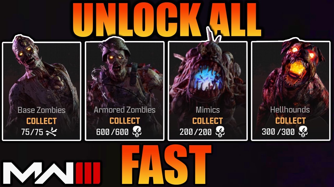 How To Unlock ALL SKULLS & BONES FAST In MW3 (Horde Hunt Event) - YouTube