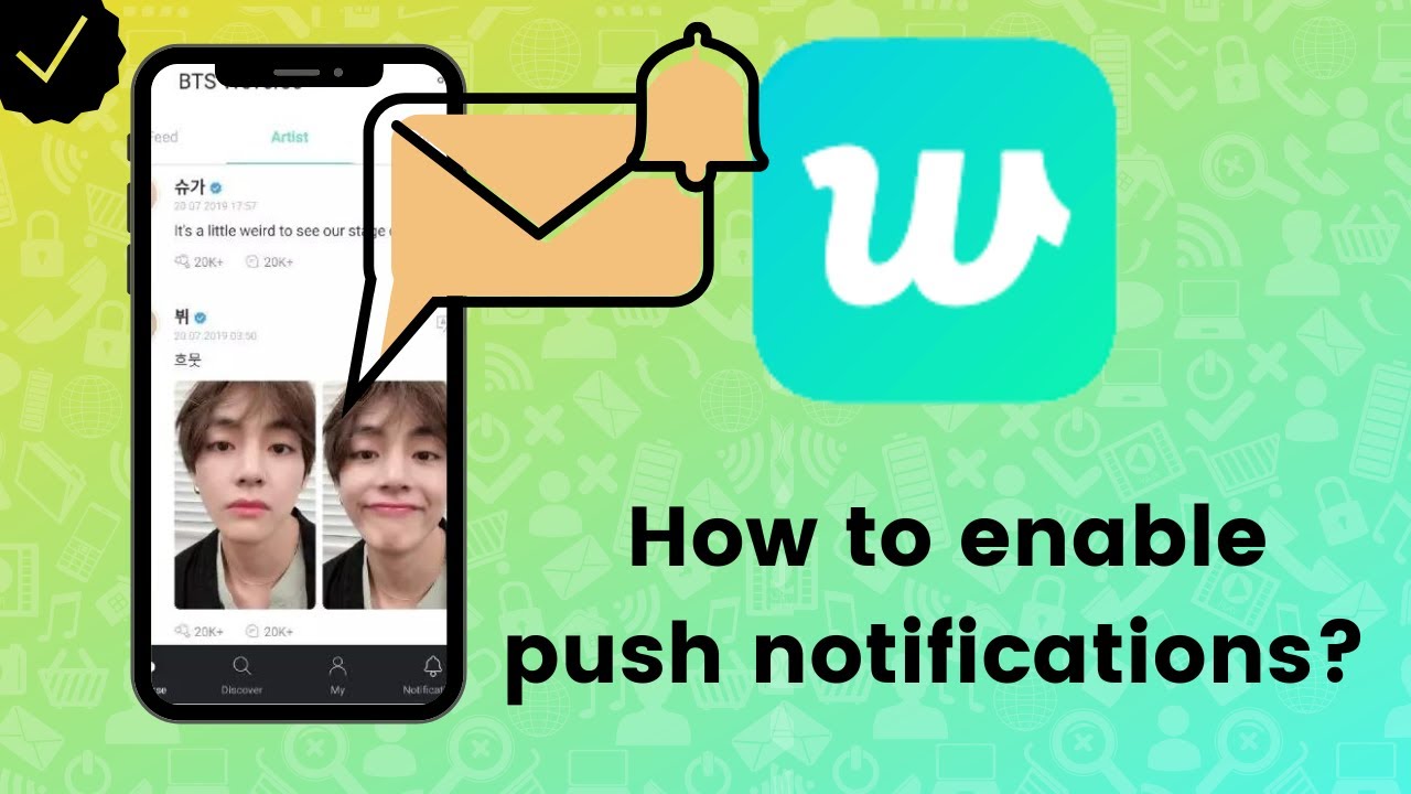 How to enable push notifications on Weverse? - YouTube