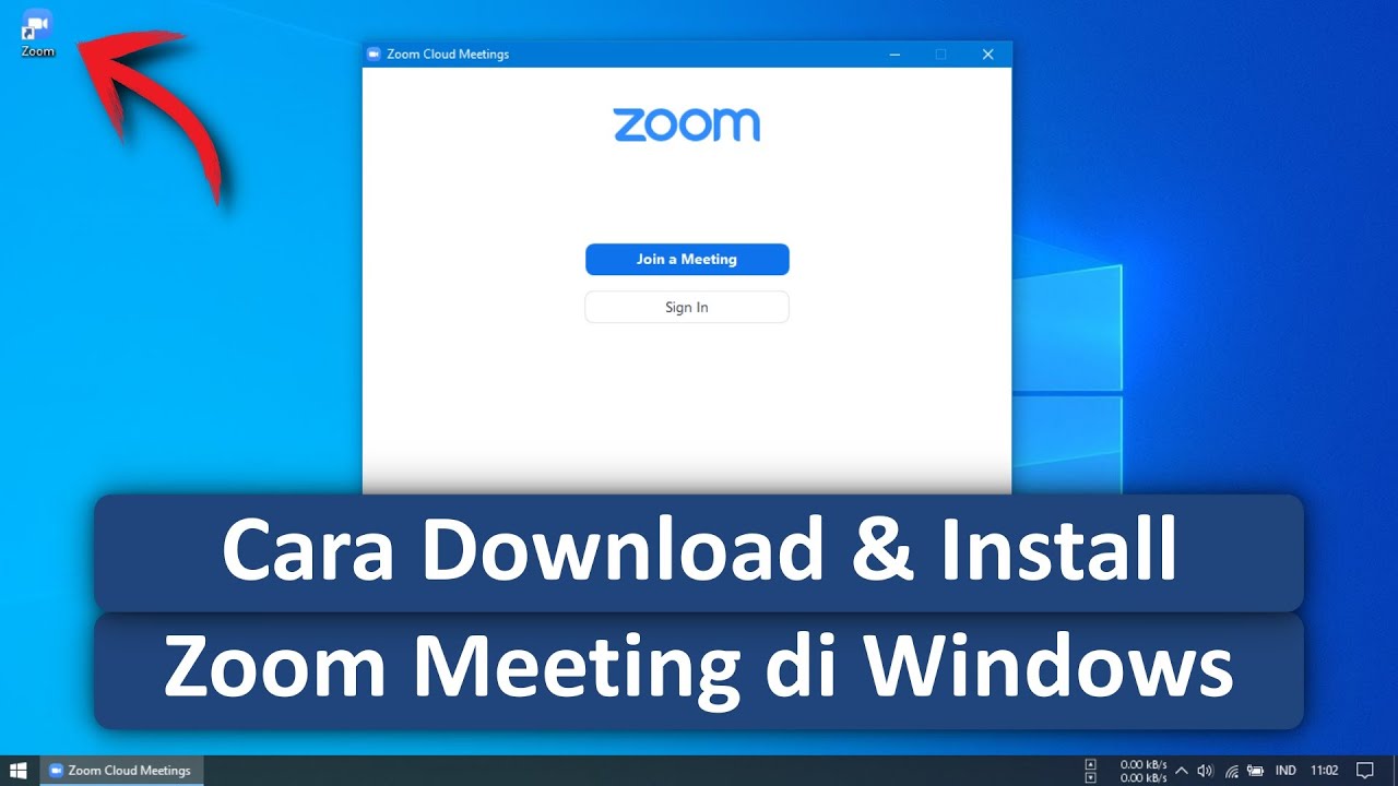 Cara Download dan Install Zoom Meeting di Laptop/PC Windows - YouTube