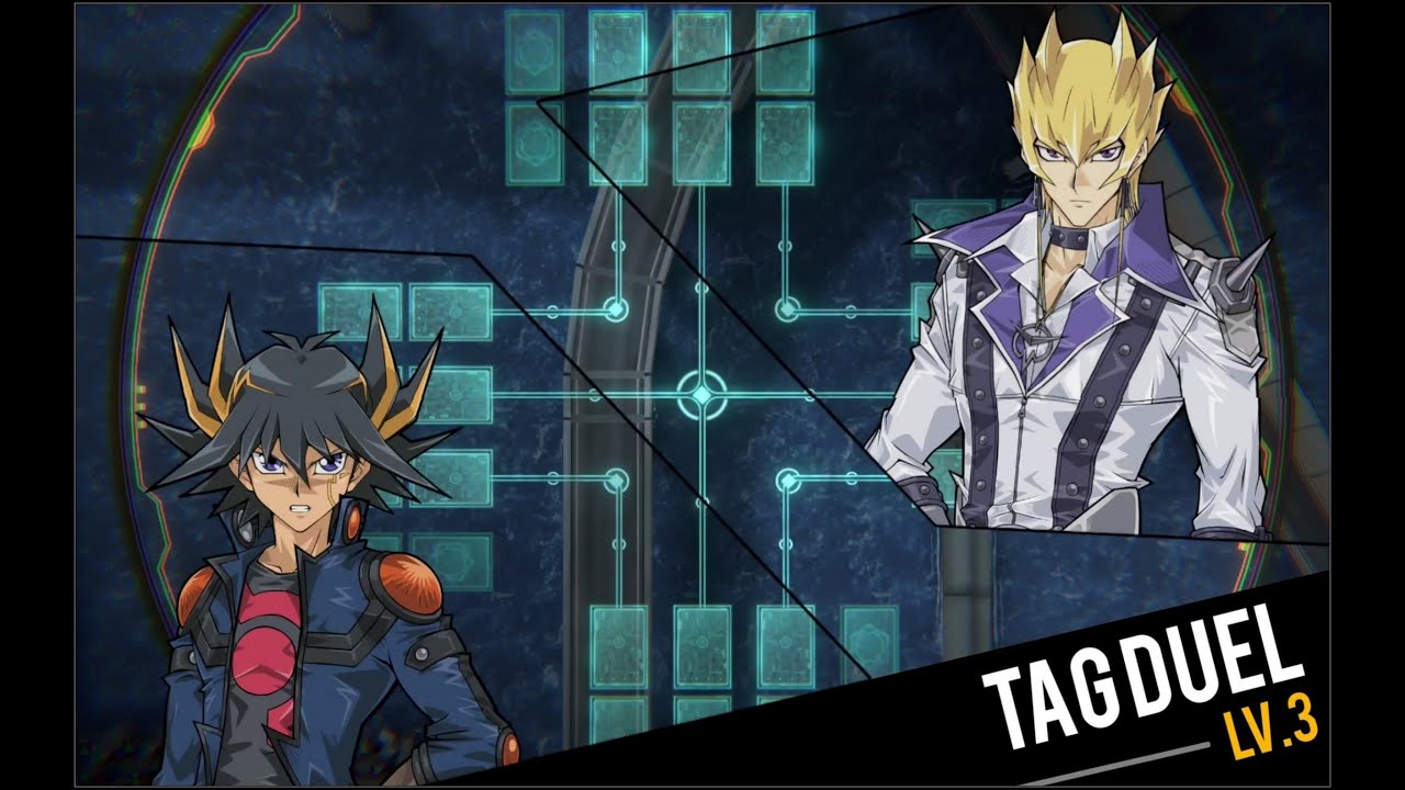 Yugioh Cross Duel - Tag Duel! Vs Yusei x Jack Lv.3 - YouTube