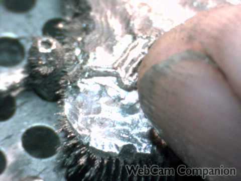 Homemade coin die.Counter stamp a 2 pence - YouTube