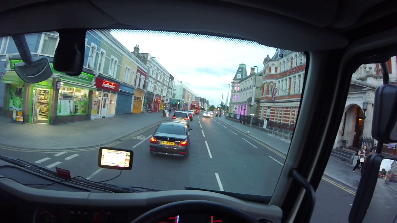 daf lf london night drive - YouTube