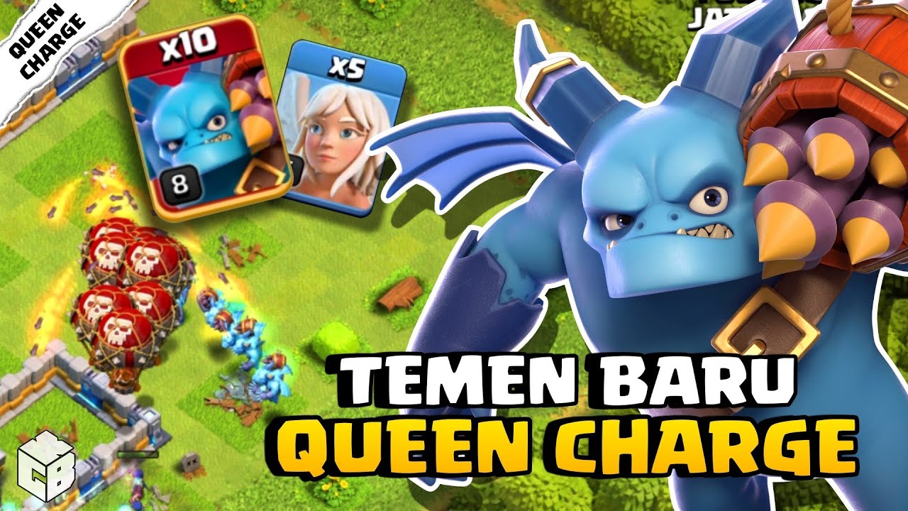 Super Minion Colab Sama Queen Charge?? | Queen Charge TH 12 | Clash of ...