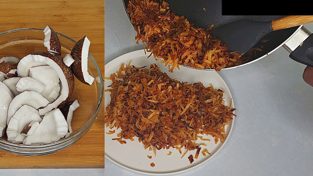 How to Make Nigerian COCONUT flakes ( Popular Recipe) - Coconut Candles ...