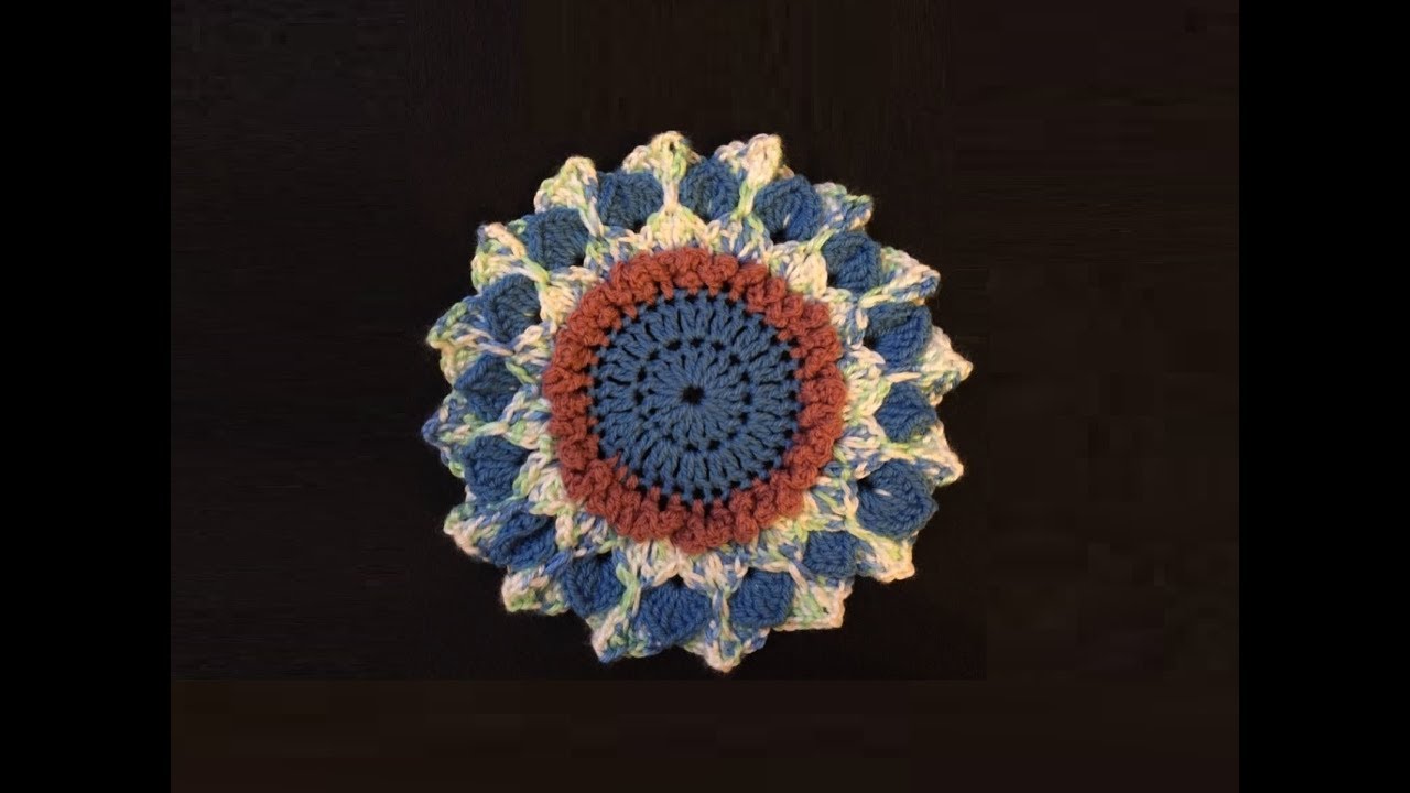 How to Crochet a Flower Pattern #240│by ThePatternFamily - YouTube