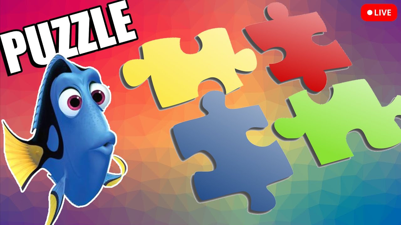🔴 LIVE! Finding Dory Puzzle | Learn Shapes with Dory and Her Friends ...