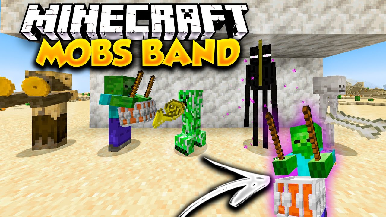 🧟‍♂️🎸 MINECRAFT MUSIC Instrumental Mobs Mod 1.18.2 REVIEW ESPAÑOL - YouTube