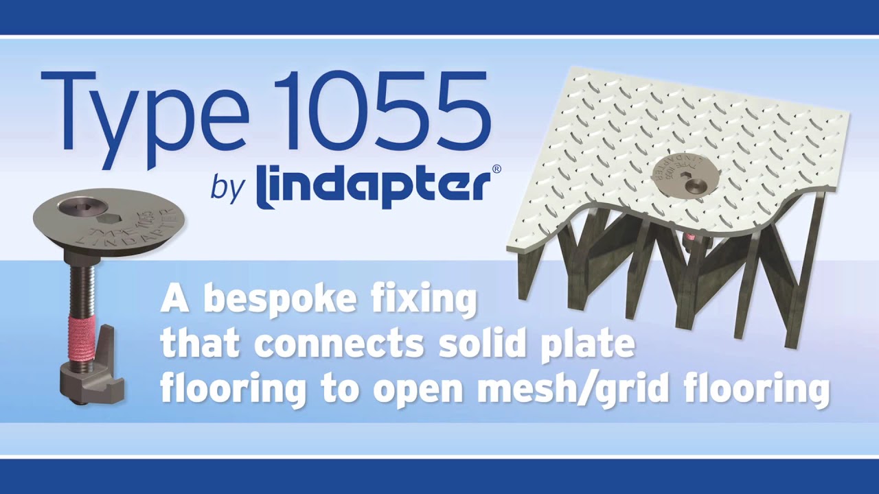 CE Approved Type 1055 Floor Fixing by Lindapter - YouTube