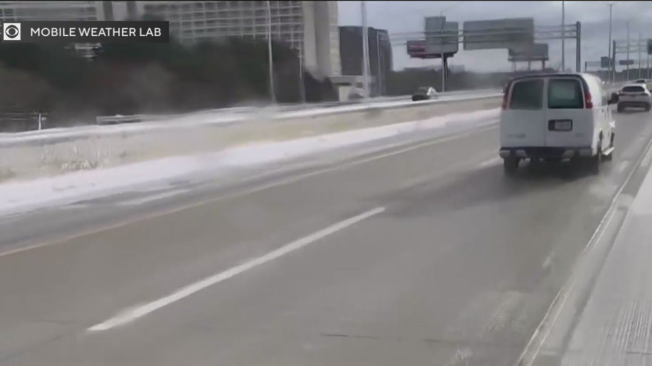 Chicago winter storm: Snowy roads, slick driving conditions - YouTube